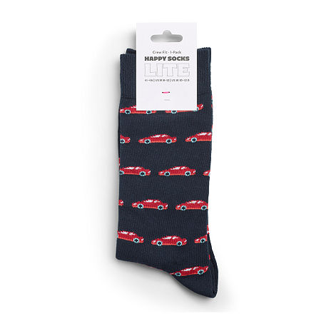 Click here for Happy Socks LITE Cars Mens 1 Pair Crew Socks  10-1... prices