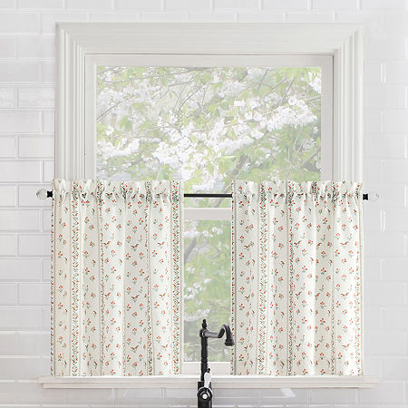 Click here for No. 918 Ridgewood Floral Stripe Semi-Sheer Rod Poc... prices