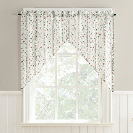 Click here for No. 918 Ridgewood Ditsy Floral Stripe Semi-Sheer R... prices