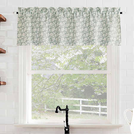 Click here for No. 918 Marist Floral Semi-Sheer Rod Pocket Kitche... prices