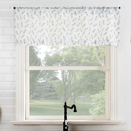 Click here for No. 918 Hollis Floral Leaf Sheer Rod Pocket Kitche... prices