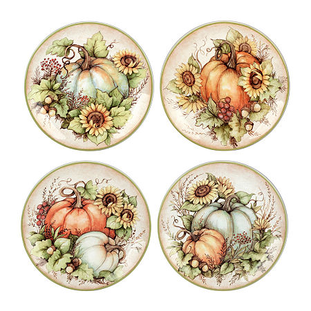 Certified International Autumn Breeze Salad Plates  Set of 4 - Micscellan