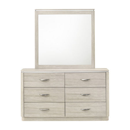 Click here for Manit Dresser Mirror  One Size  Gray prices