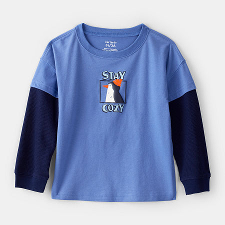 Click here for Carters Toddler Boys Round Neck Long Sleeve T-Shir... prices