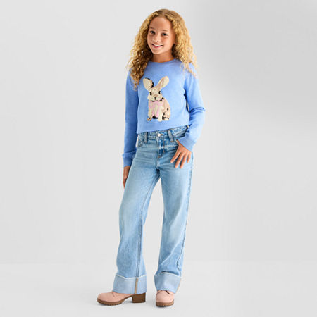 Click here for Thereabouts Little & Big Kid Girls Wide Leg Jean... prices