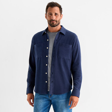 Click here for mutual weave Mens Long Sleeve Button-Down Shirt  L... prices