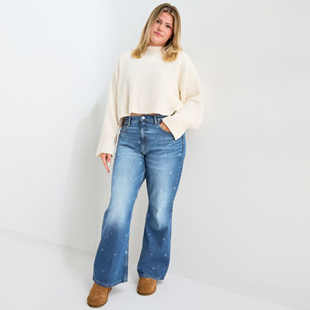 Click here for Arizona Womens Juniors Plus High Rise Bootcut Jean... prices