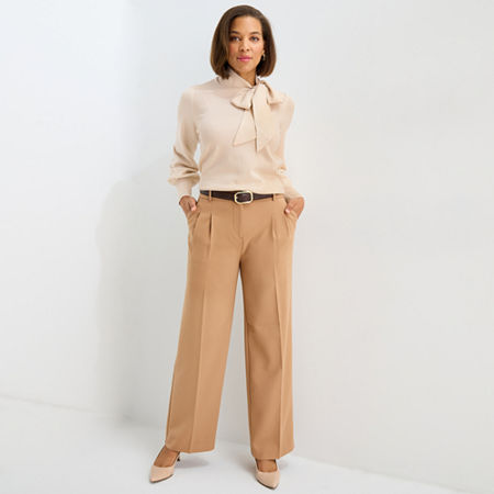 Click here for Liz Claiborne Womens Wide Leg Mid Rise Trouser  8... prices
