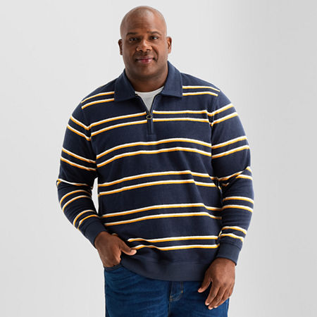 Click here for mutual weave Mens Long Sleeve Big and Tall Quarter... prices