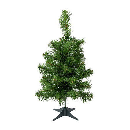 Northlight Medium Blackwater Artificial Unlit 1 1/2 Feet Fir Christmas Tree  One Size  Green