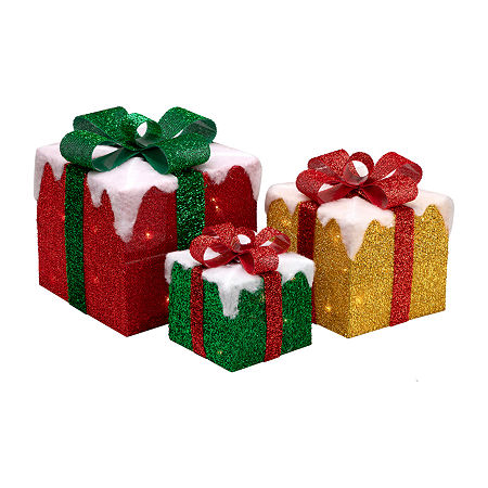 Click here for Northlight Set Of 3 Led Lighted Green Gold And Red... prices