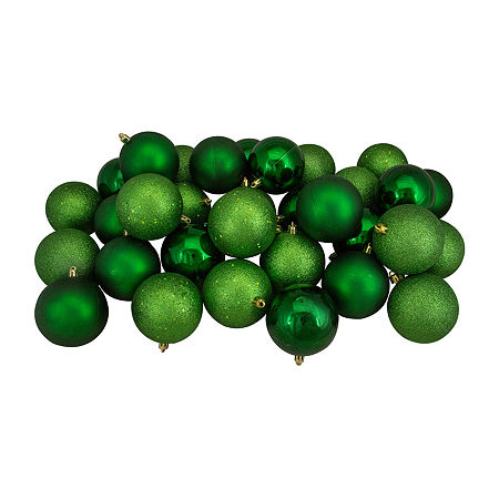 Click here for 32ct Xmas Green Shatterproof 4-Finish Christmas Ba... prices