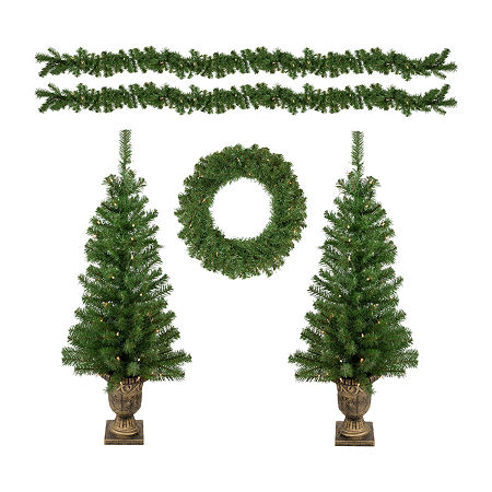 Click here for Northlight Prelit Entryway Set 3 Foot Pre-Lit Spru... prices