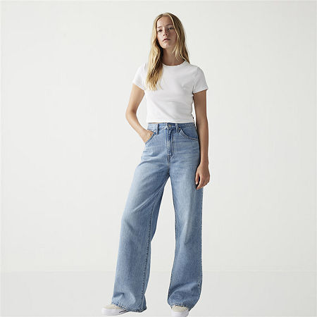 Levis Womens Cinch-Waist Lightweight Baggy Jeans - Invested Indigo