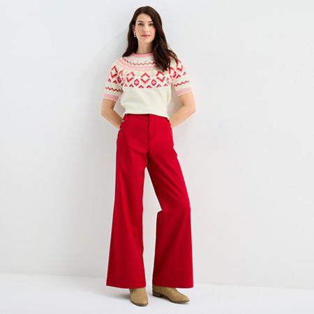 Click here for St. Johns Bay Womens Tall High Rise Wide Leg Jean... prices