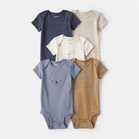 Click here for Carters Baby Boys 5-Pack Short-Sleeve Bodysuits Se... prices