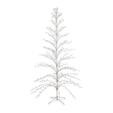 Northlight 9 Prelit Multi-Color Christmas Cascade Twig Tree Outdoor Yard Art Decoration - Multi