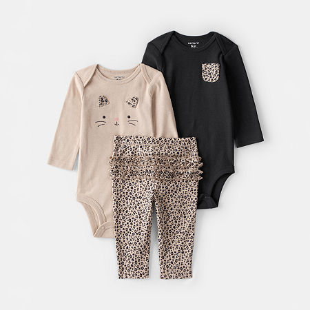 Click here for Carters Baby Girls 3-pc. Pant Set  18 Months  Beig... prices