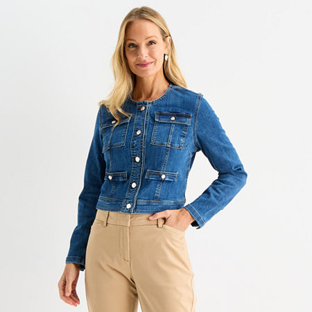 Click here for Liz Claiborne Womens Denim Lightweight Jacket  Pet... prices