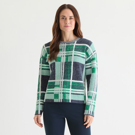Click here for Liz Claiborne Petite Womens Crew Neck Long Sleeve... prices