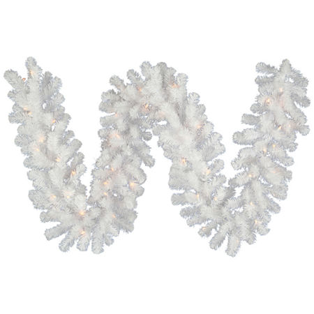 Click here for Vickerman 9 Crystal White Spruce Christmas Garland... prices