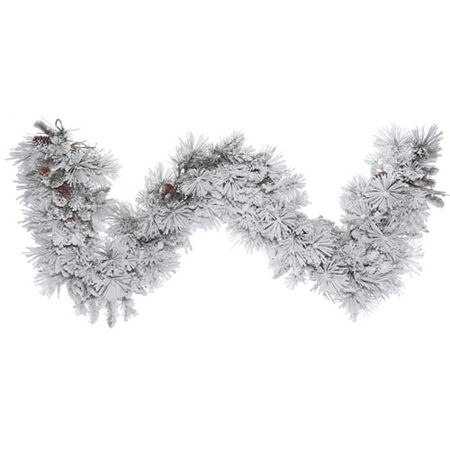 Click here for Vickerman 9 Flocked Alberta Christmas Garland Unli... prices