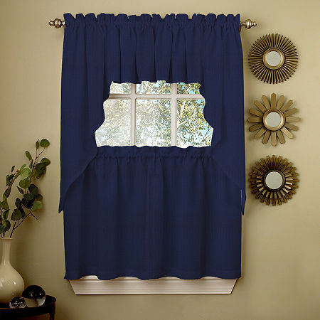 Click here for Sweet Home Collection Opaque Ribcord 2-pc. Rod Poc... prices