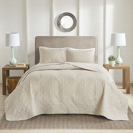 510 Design Oakley 3-Pc. Bedspread Set  King/California King - Cream