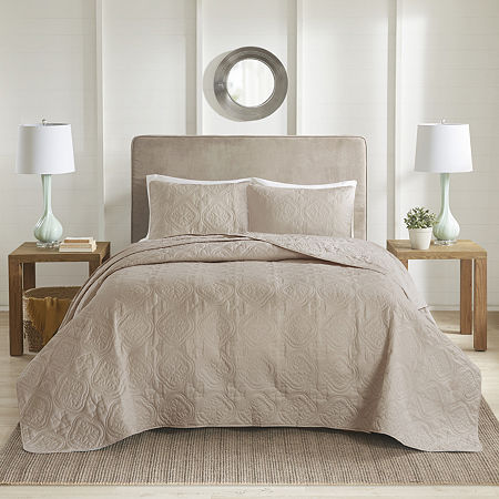 510 Design Oakley 3-Pc. Bedspread Set  Full/Queen - Khaki