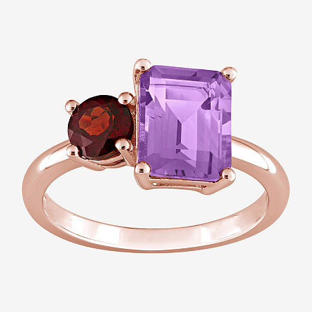 Click here for Womens Genuine Purple Amethyst 18K Rose Gold Over... prices