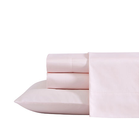 Closeout! Laura Ashley 800 Thread Count Cotton Sateen Blend 4-Pc. Sheet Set  Queen - Delicate Pink