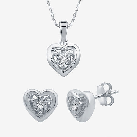 Click here for Womens Diamond Accent Natural White Diamond Sterli... prices