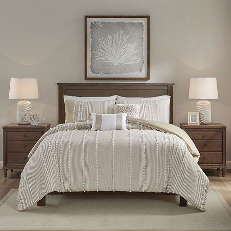 Harbor House Anslee 3-Pc. Duvet Cover Set  Full/Queen - Taupe