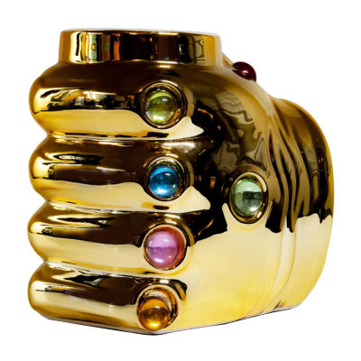 Marvel Infinity Gauntlet 20 Oz Ceramic Molded Coffee Mug, Color: Gold ...