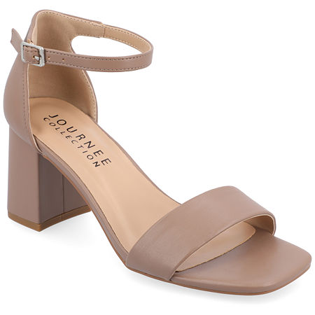 Journee Collection Womens Valenncia Ankle Strap Sandals - Rosewood
