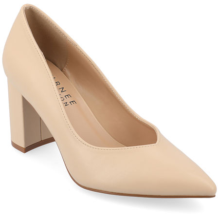 Click here for Journee Collection Womens Simonne Block Heel Point... prices