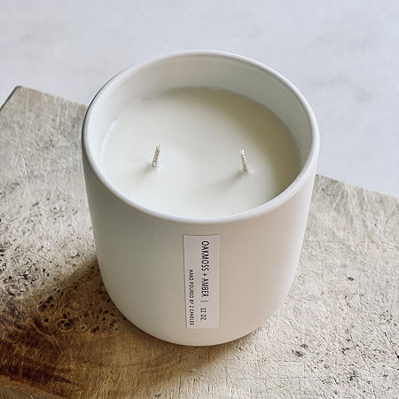 Click here for Z CANDLES 12 Oz Oakmoss + Amber 2-Wick Scented Jar... prices