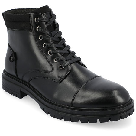 Click here for Vance Co Mens Fegan Flat Heel Lace-Up Boots  11 Me... prices