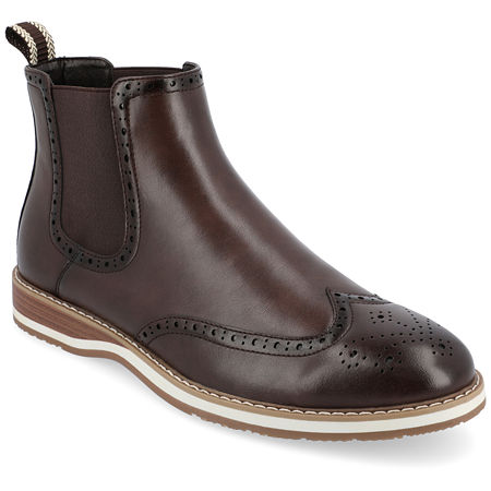 Click here for Vance Co Mens Thorpe Flat Heel Chelsea Boots  12 M... prices