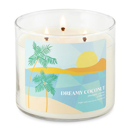 Click here for Distant Lands 14 Oz Dreamy Coconut 3-Wick Scented... prices