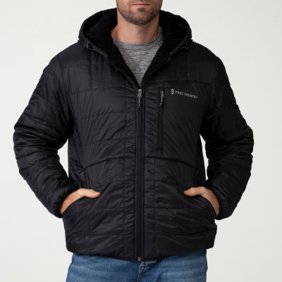 Free Country Mens Water Resistant Reversible Sherpa Lined Midweight ...