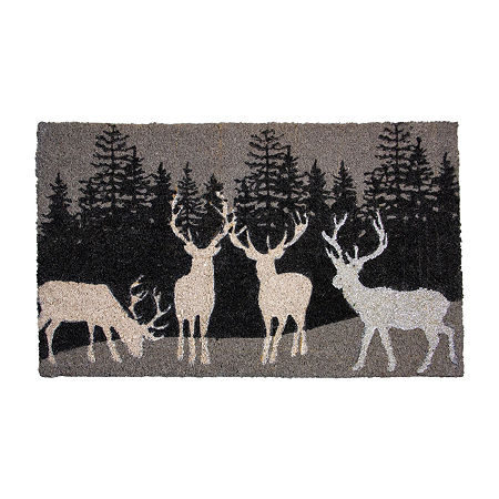 Click here for Northlight Coir Forest Reindeer Indoor Rectangular... prices