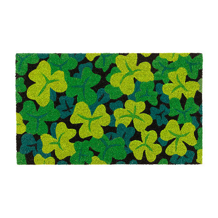 Click here for Northlight Coir Green Shamrock Outdoor Rectangular... prices