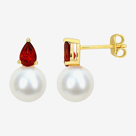 Click here for White Cultured Freshwater Pearl 18K Gold Over Silv... prices