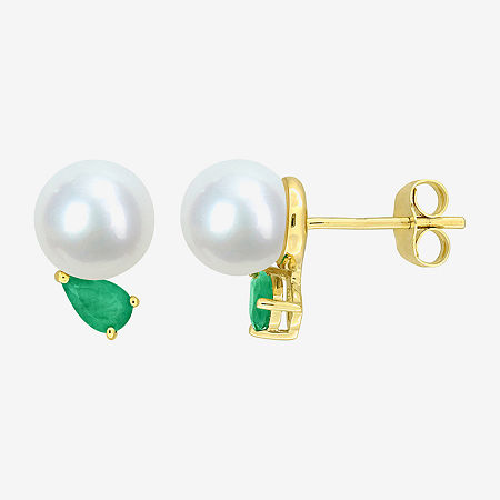 Click here for White Cultured Freshwater Pearl 14K Gold 11.5mm St... prices