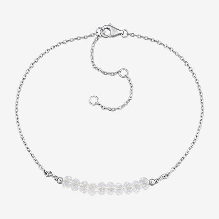 Click here for Womens Genuine White Topaz Sterling Silver Beaded... prices