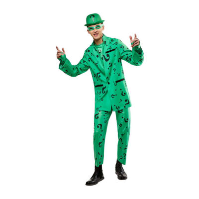Mens Batman Forever Deluxe Riddler Mens Costume Riddler 4-pc. Costume ...