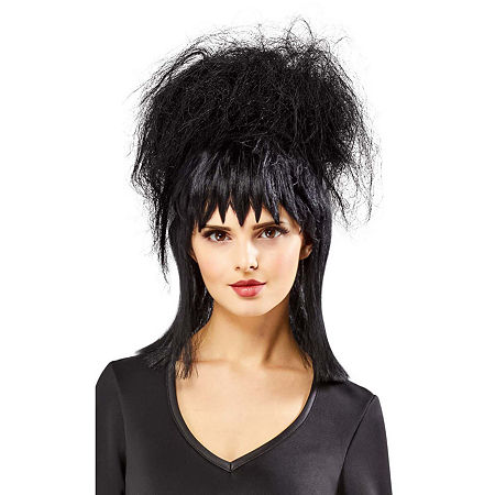 Click here for Womens Beetlejuice Lydia Deetz Adult Black Wig Cos... prices