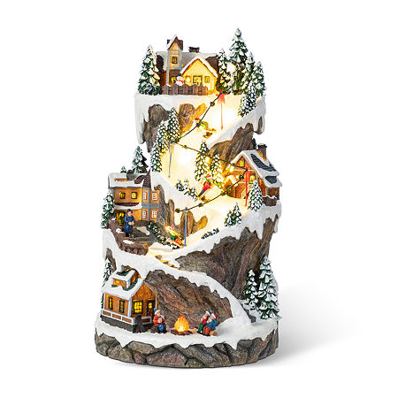 Click here for Glitzhome 15.50H Lighted Christmas Skiing Moutain... prices