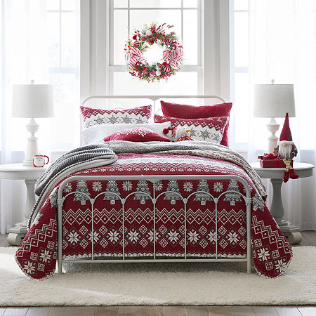 Click here for North Pole Trading Co. Holiday Novelty Stripe Quil... prices